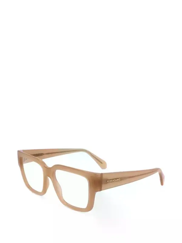 FERRAGAMO Square Frame Eyeglasses - Neutrals