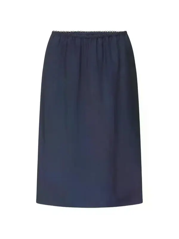 Loulou De Saison Elasticated Waist Straight Midi Skirt