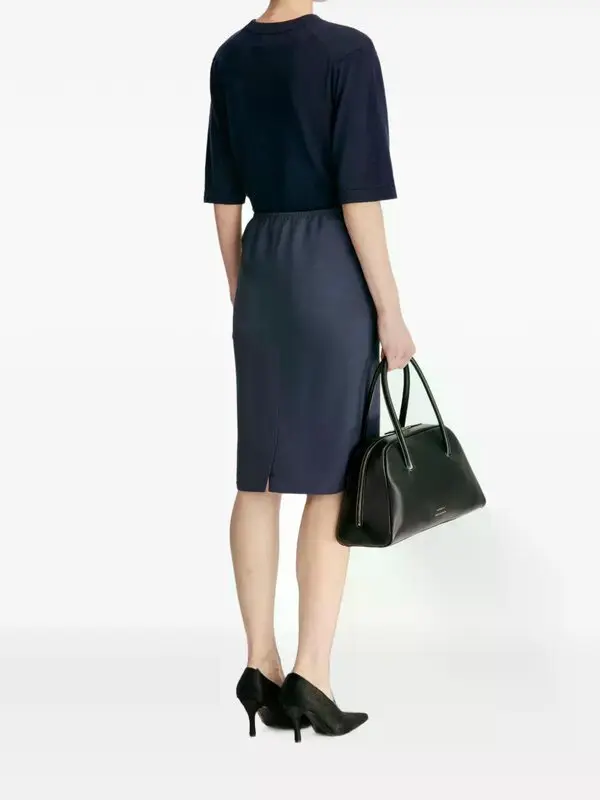 Loulou De Saison Elasticated Waist Straight Midi Skirt