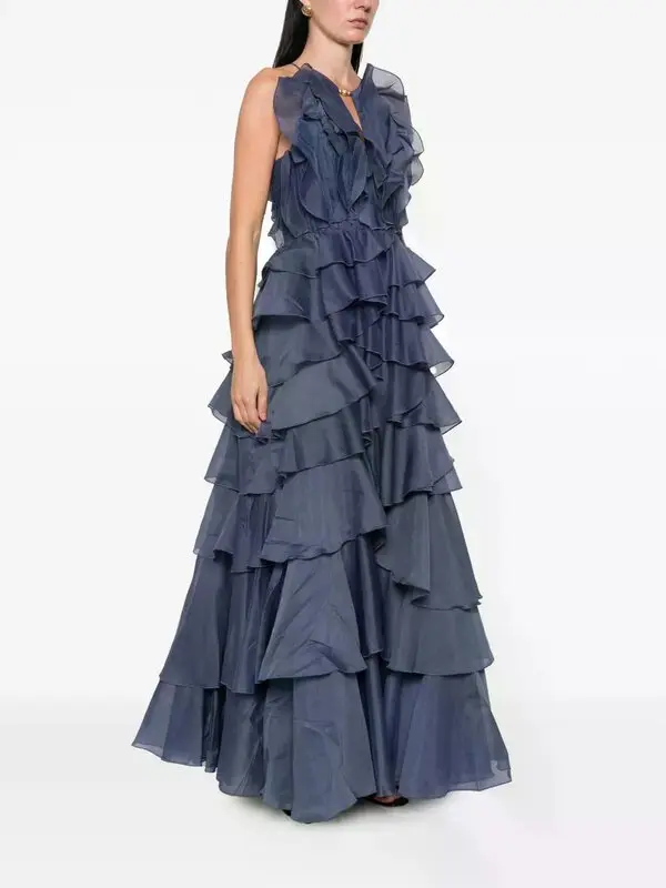 Aje Cleo Ruffled Gown