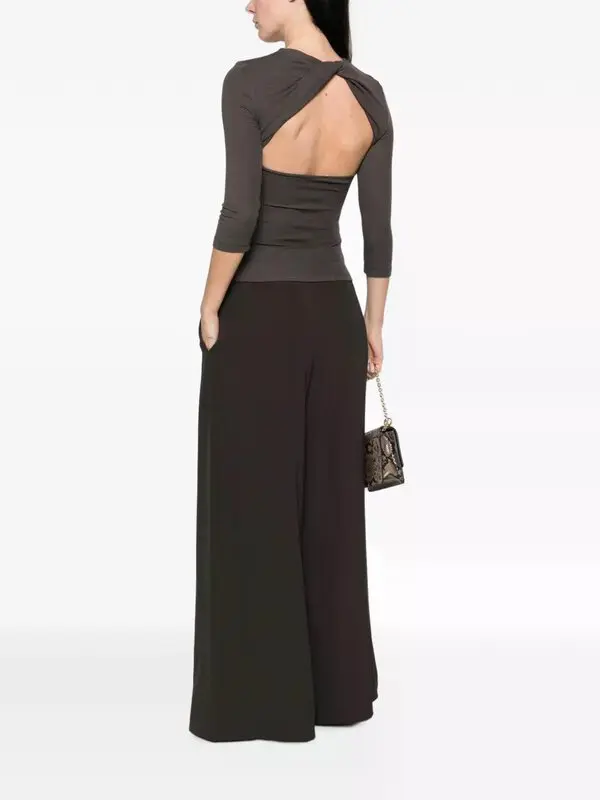 Imperial Twist-detail Open-back Top