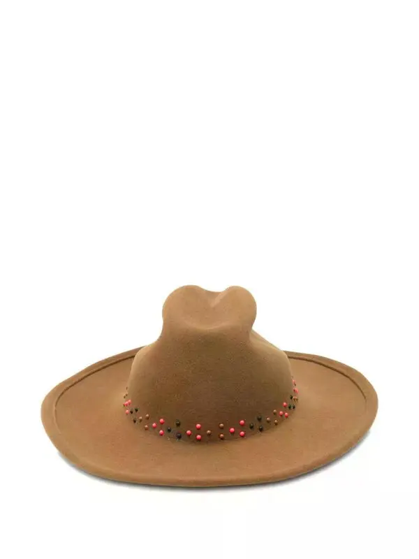 MAISON MICHEL Beaded Felt Hat