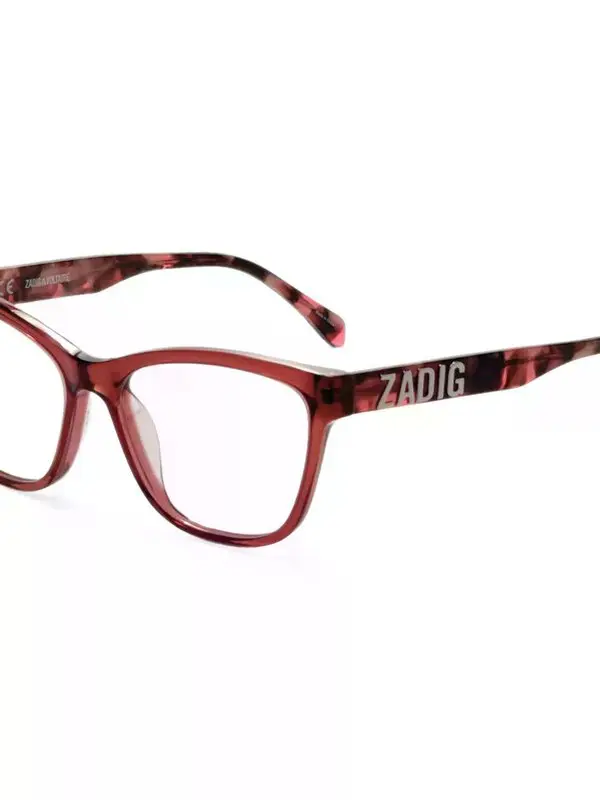 Zadig&Voltaire Logo-plaque Square-frame Eyeglasses