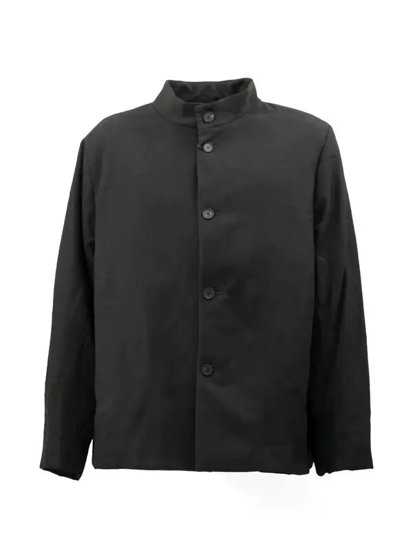 BERGFABEL Albert Mandarin-collar Button-up Jacket - Black