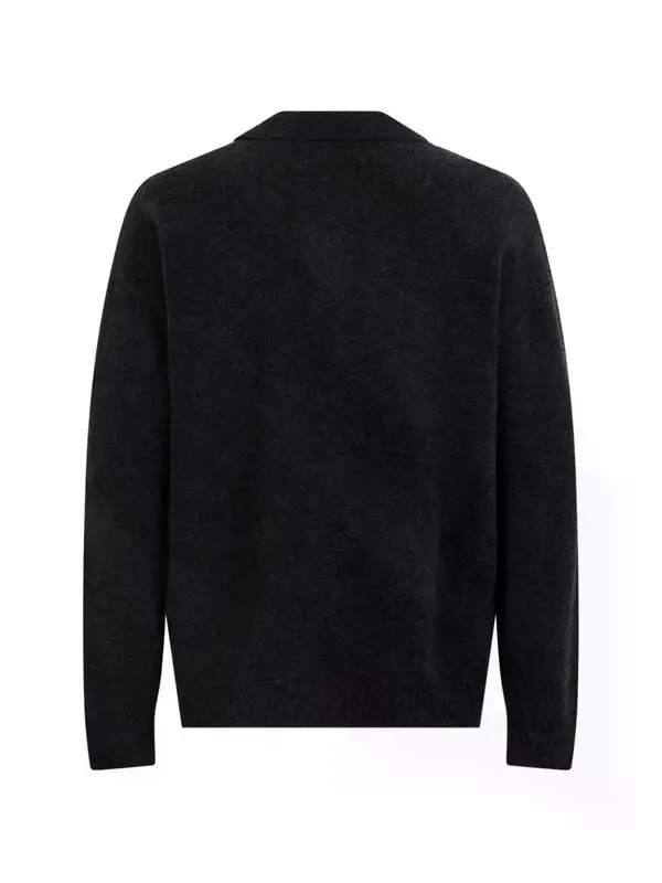 ROBERTO COLLINA Fine-knit Polo Sweater