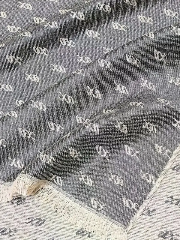 Armani Exchange Logo-jacquard Fringed Scarf