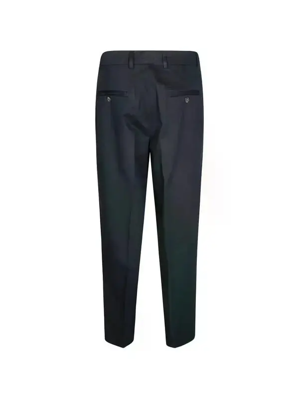 AMARANTO Pleated Side-stitch Trousers