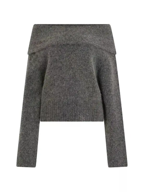 Giuseppe Di Morabito Off-shoulder Knitted Sweater - Grey