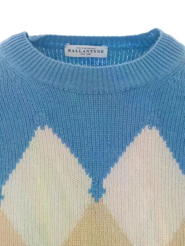 BALLANTYNE Argyle-intarsia Sweater