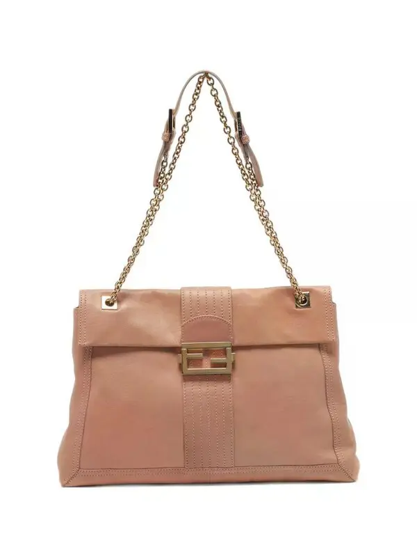 Fendi Maxi Baguette Flap Shoulder Bag