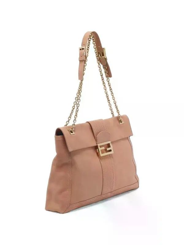 Fendi Maxi Baguette Flap Shoulder Bag