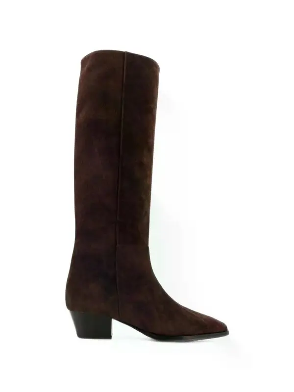 AeydĒ Suede Pointed-toe Boots - Brown