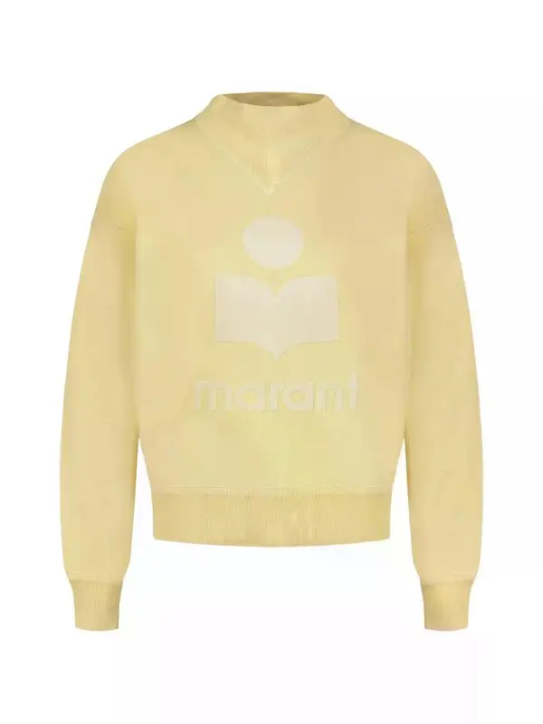 Isabel Marant Étoile Moby Logo-print Sweater - Yellow