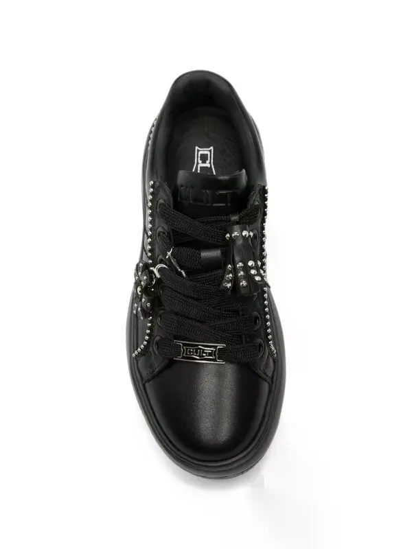 CULT Nirvana Stud-embellished Leather Sneakers