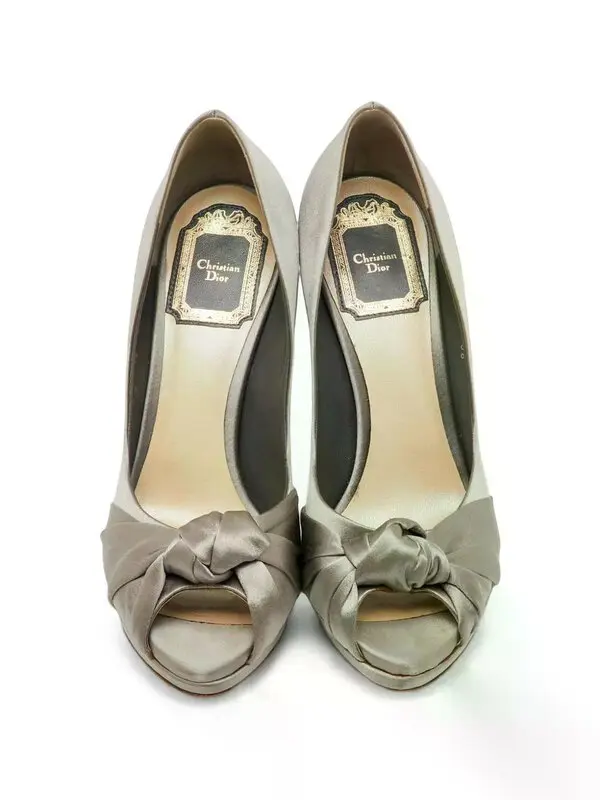 Dior Knotted Peep-toe Pumps