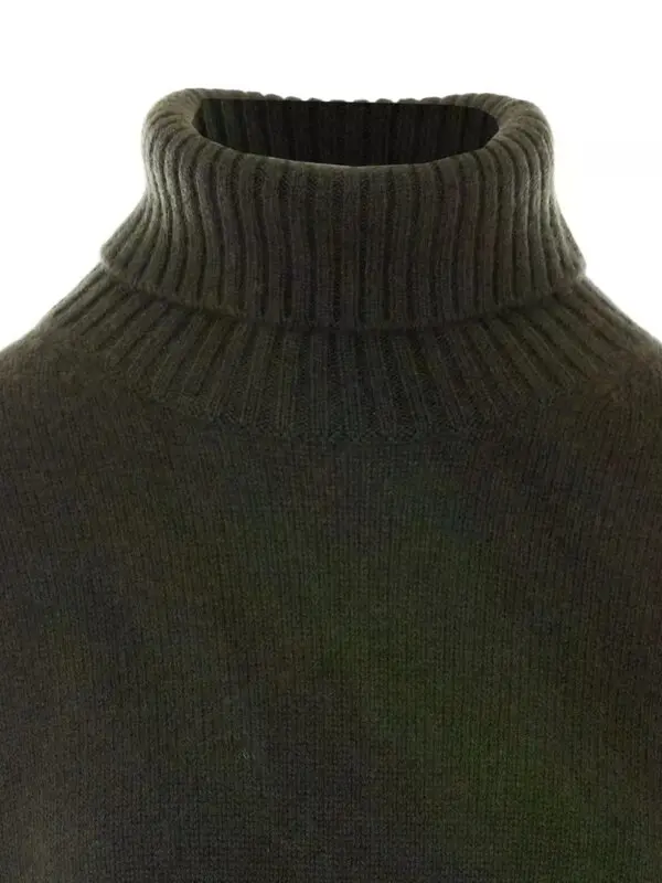 BALLANTYNE Argyle Roll-neck Sweater