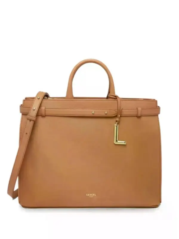 LANCEL Faubourg Leather Tote Bag