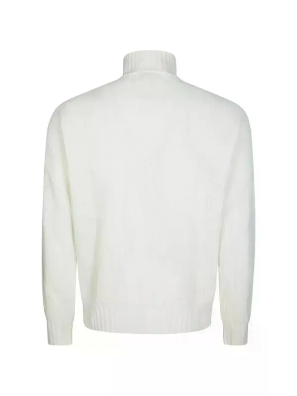 DIANA STUDIO Ribbed Quarter-zip Sweater - White