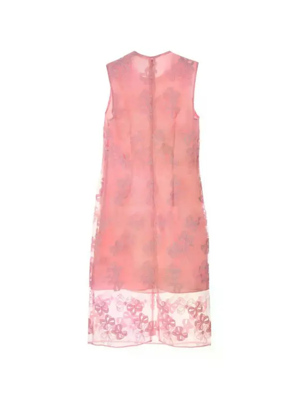 Cecilie Bahnsen Devin Bow-embroidered Midi Dress