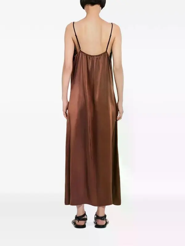 Co Lace Trim Spaghetti Strap Maxi Dress
