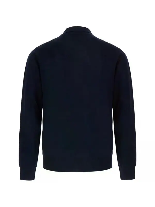 Emporio Armani Logo-embroidered Polo Sweater