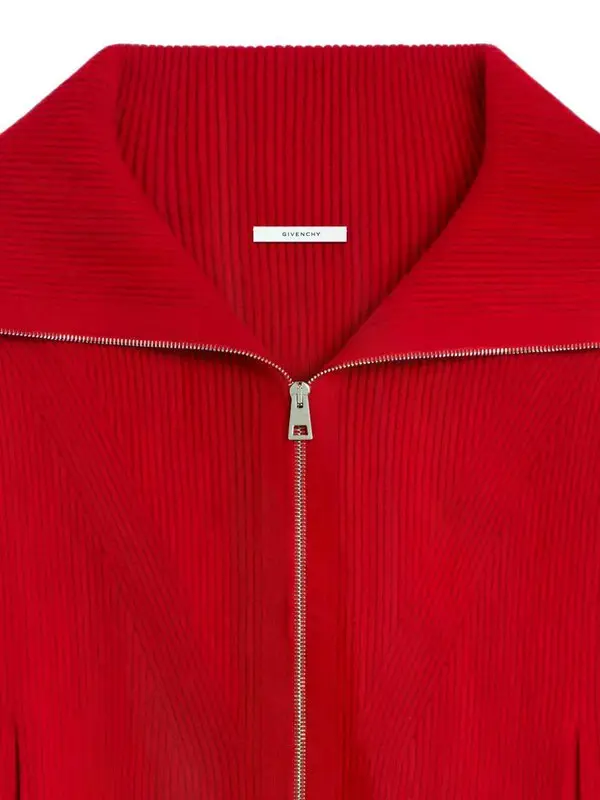 Givenchy Zip-up Ribbed-knit Cardigan