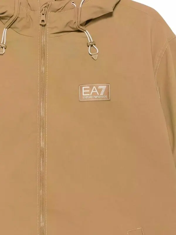 EA7 Logo-patch Hooded Jacket