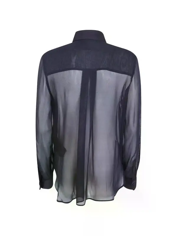 SEMICOUTURE Floelle Sheer Button-up Shirt