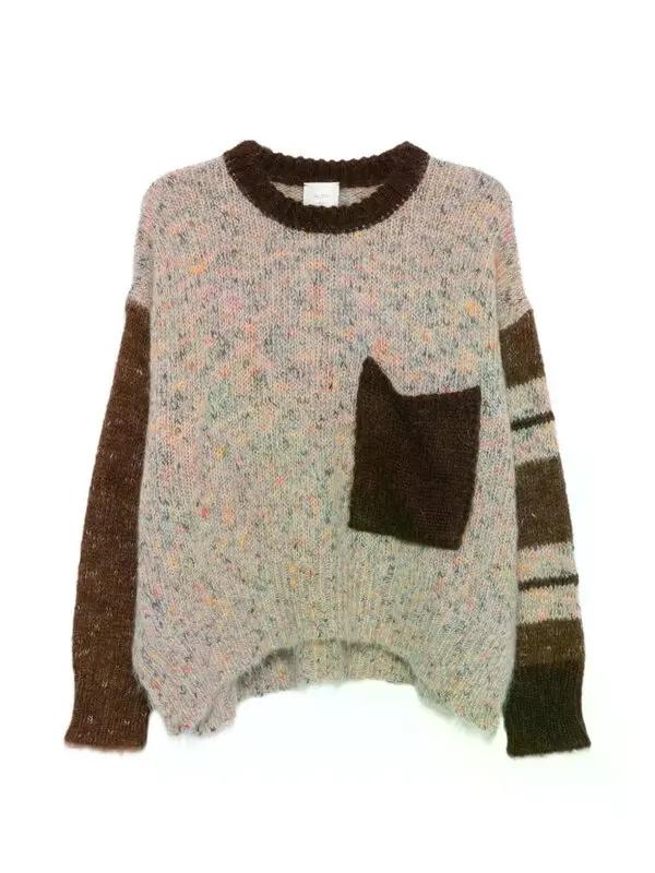 ALYSI Fantasy Wool Contrasti Sweater - Neutrals