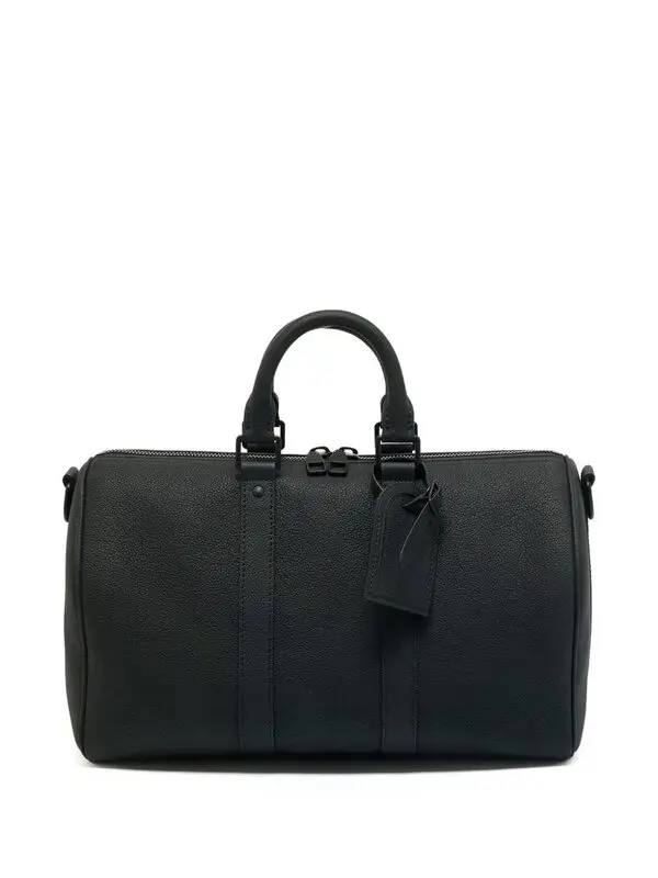 LOUIS VUITTON Keepall Bandoulière Duffel Bag - Black