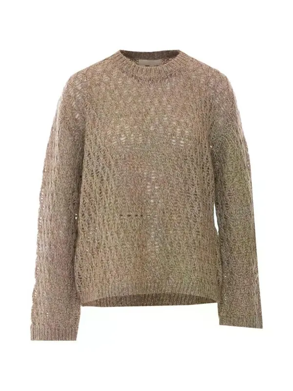 ELEH Sequin-embellished Open-knit Sweater