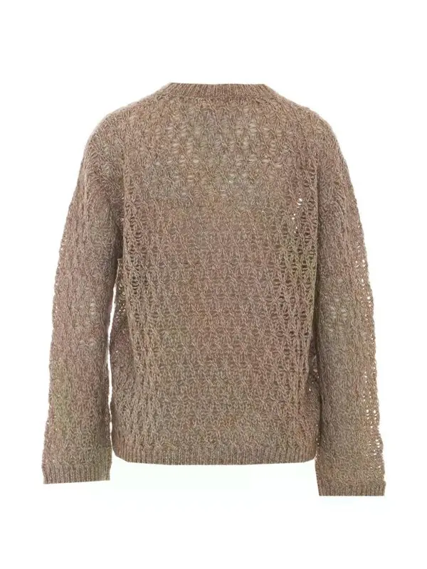 ELEH Sequin-embellished Open-knit Sweater