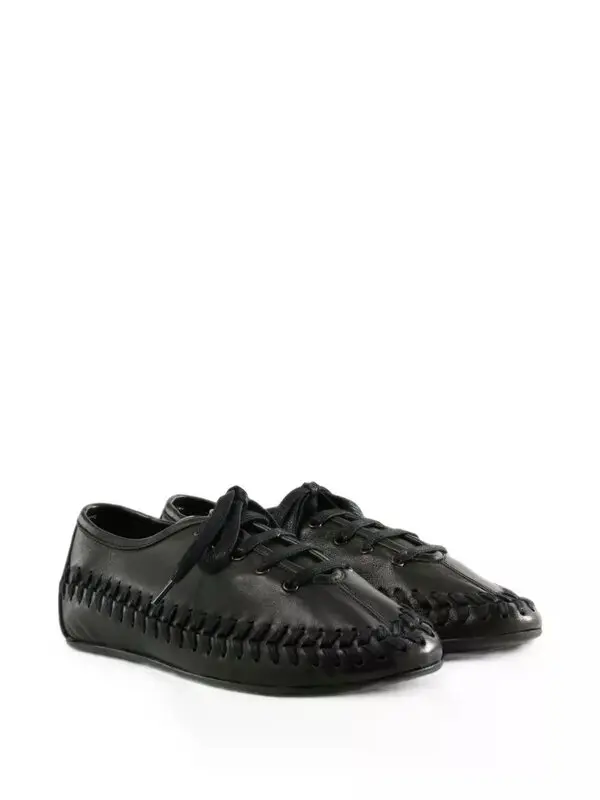 Hereu Whipstitch-trim Leather Sneakers