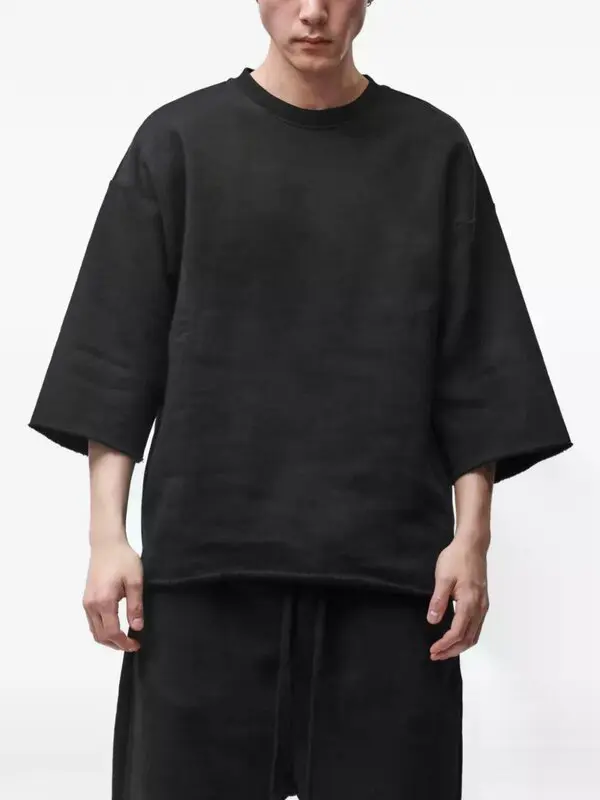 THOM KROM Raw-edge Drop-shoulder T-shirt