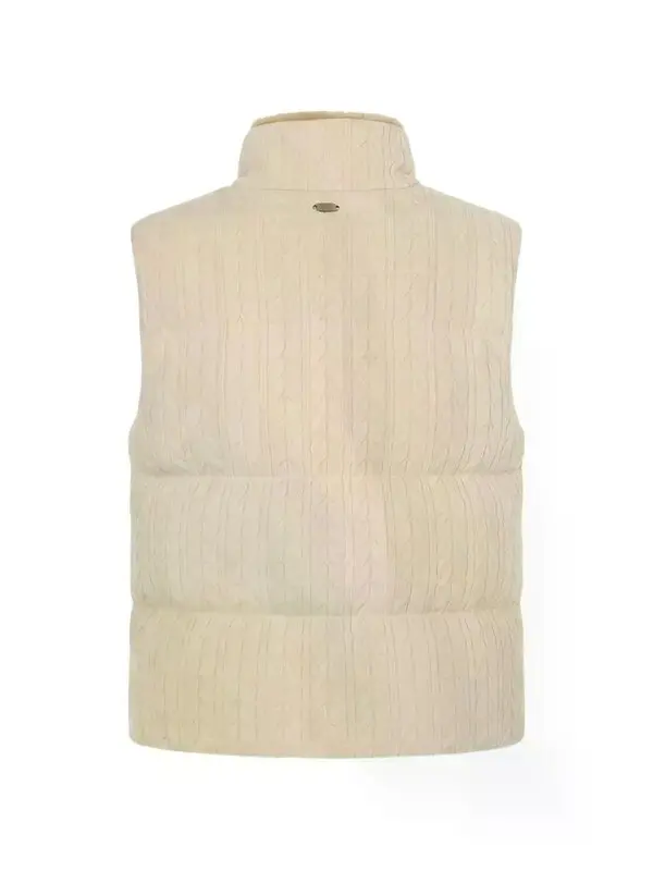 Agnona Cable-knit Padded Vest