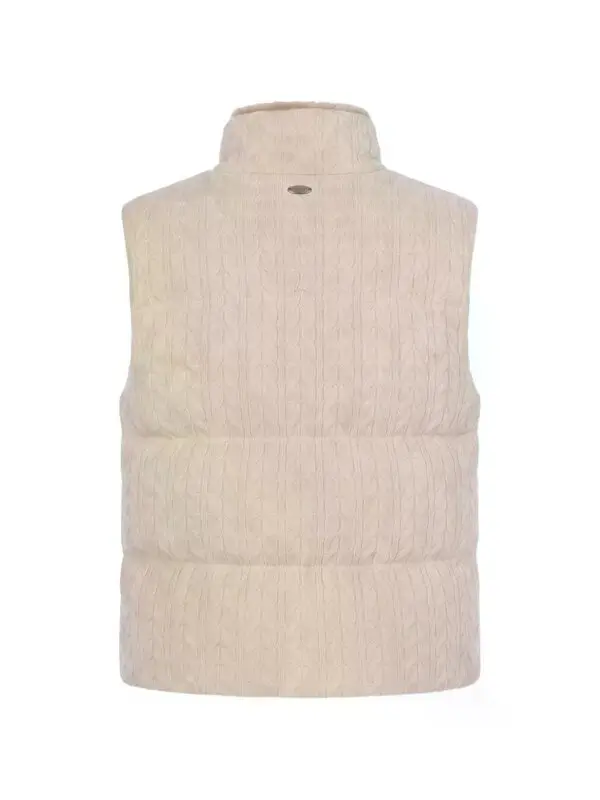 Agnona Cable-knit Padded Vest
