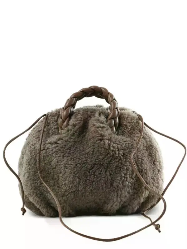 Hereu Braided Handle Tote Bag - Grey
