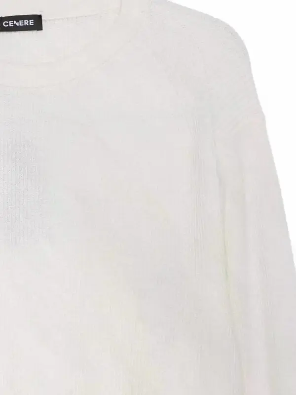 CENERE GB Ribbed Raglan-sleeve Sweater