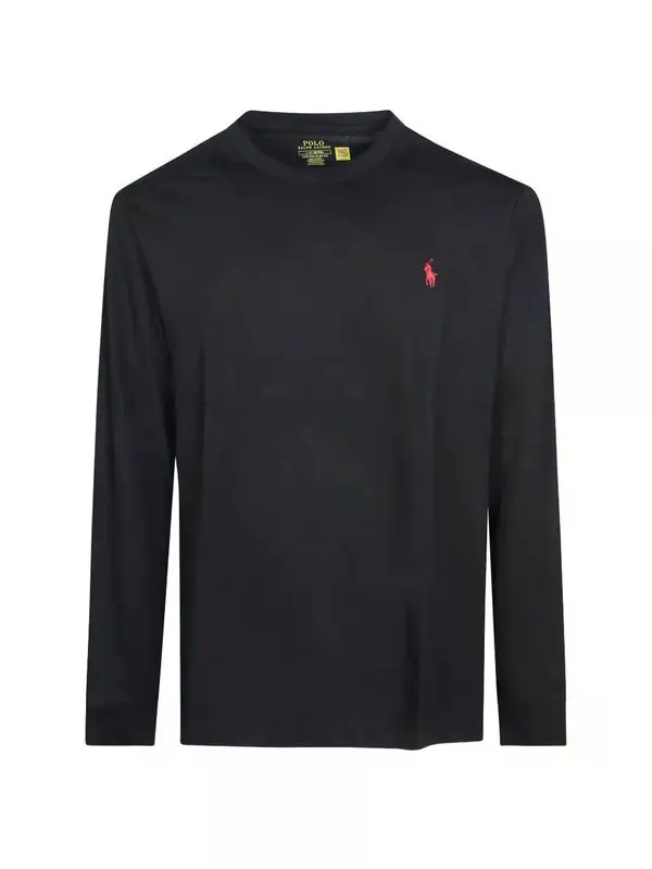 Polo Ralph Lauren Logo-embroidered Long-sleeve T-shirt - Black