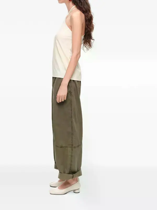 Bimba Y Lola Beige Halterneck Top With Tie