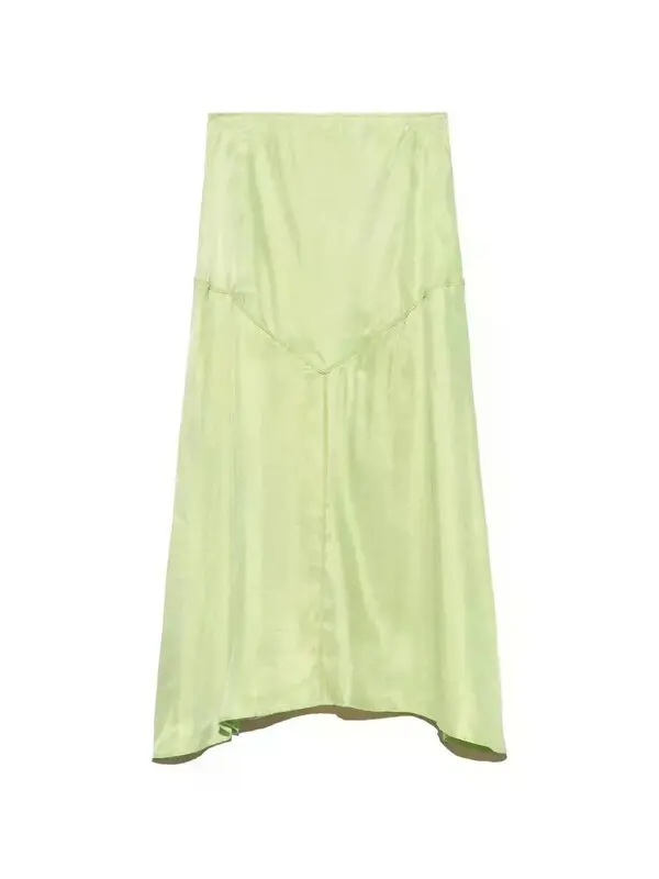 Bimba Y Lola Lime Lace A-line Skirt - Green