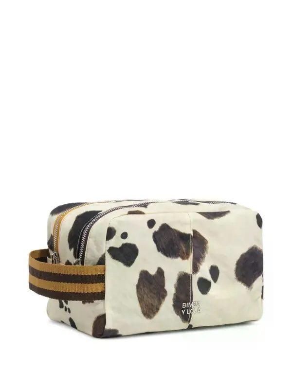 Bimba Y Lola Large Pony Nylon Double Make-up Case