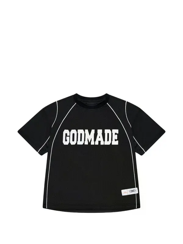 GODMADE Jersey Piped Logo-print T-shirt