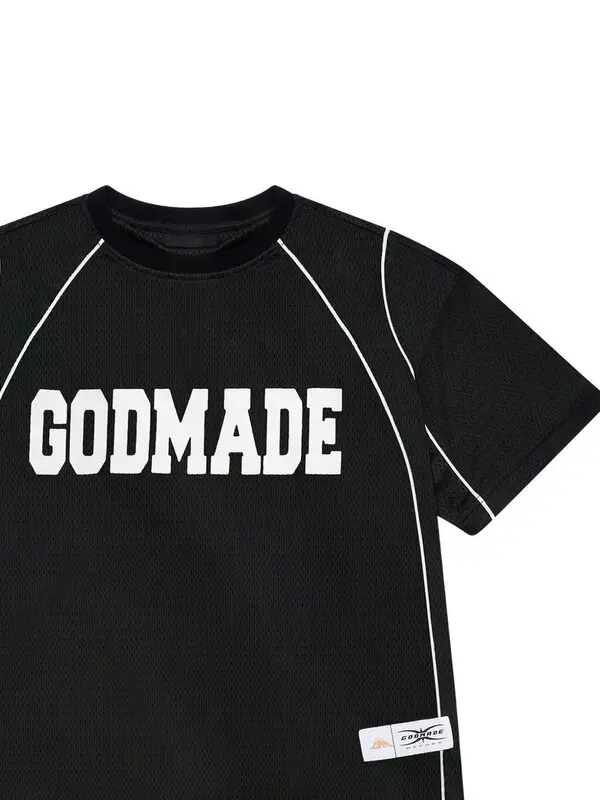 GODMADE Jersey Piped Logo-print T-shirt