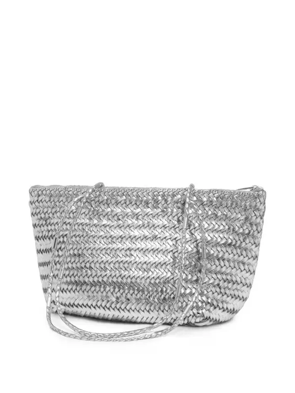 Bimba Y Lola Medium Woven Leather Tote Bag