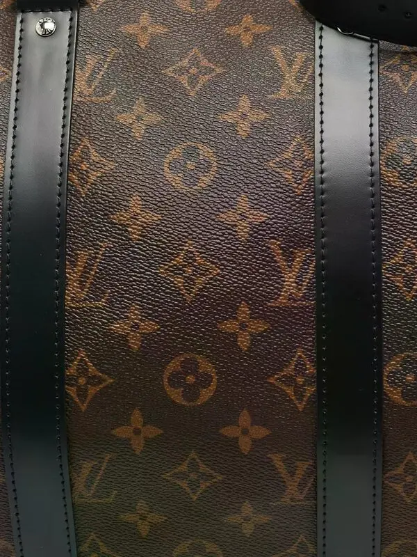 LOUIS VUITTON Keepall Bandoulière Monogram Macassar Duffel Bag