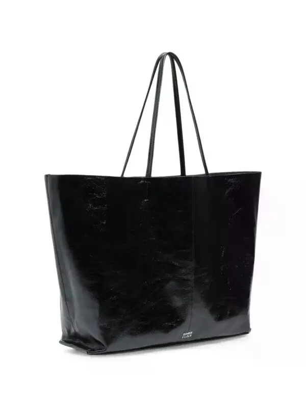 Bimba Y Lola Shiny Leather Maxi Shopper Bag