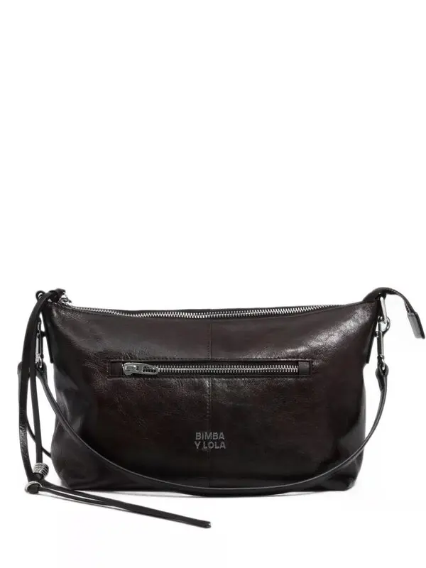 Bimba Y Lola Medium Dark Leather Madrid Bag - Brown