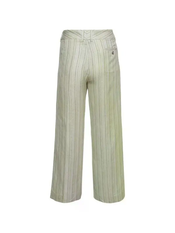 Missoni Green Stripe Lurex-knit Trousers