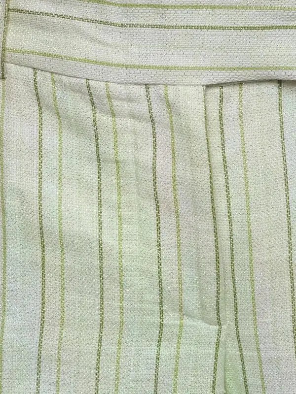 Missoni Green Stripe Lurex-knit Trousers